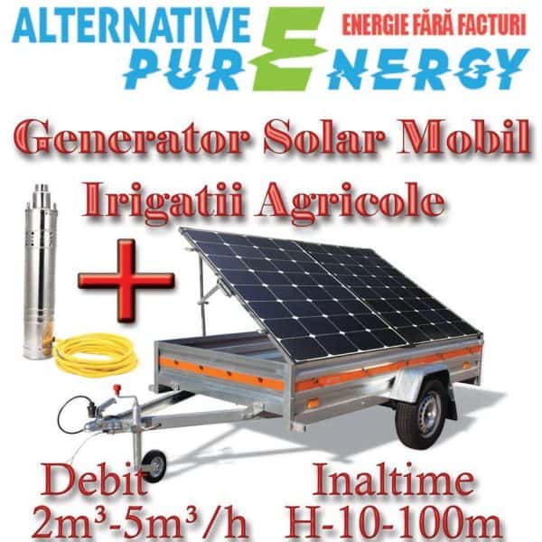 Remorcã Solarã – Generator Fotovoltaic Mobil – Alternative Pure Energy